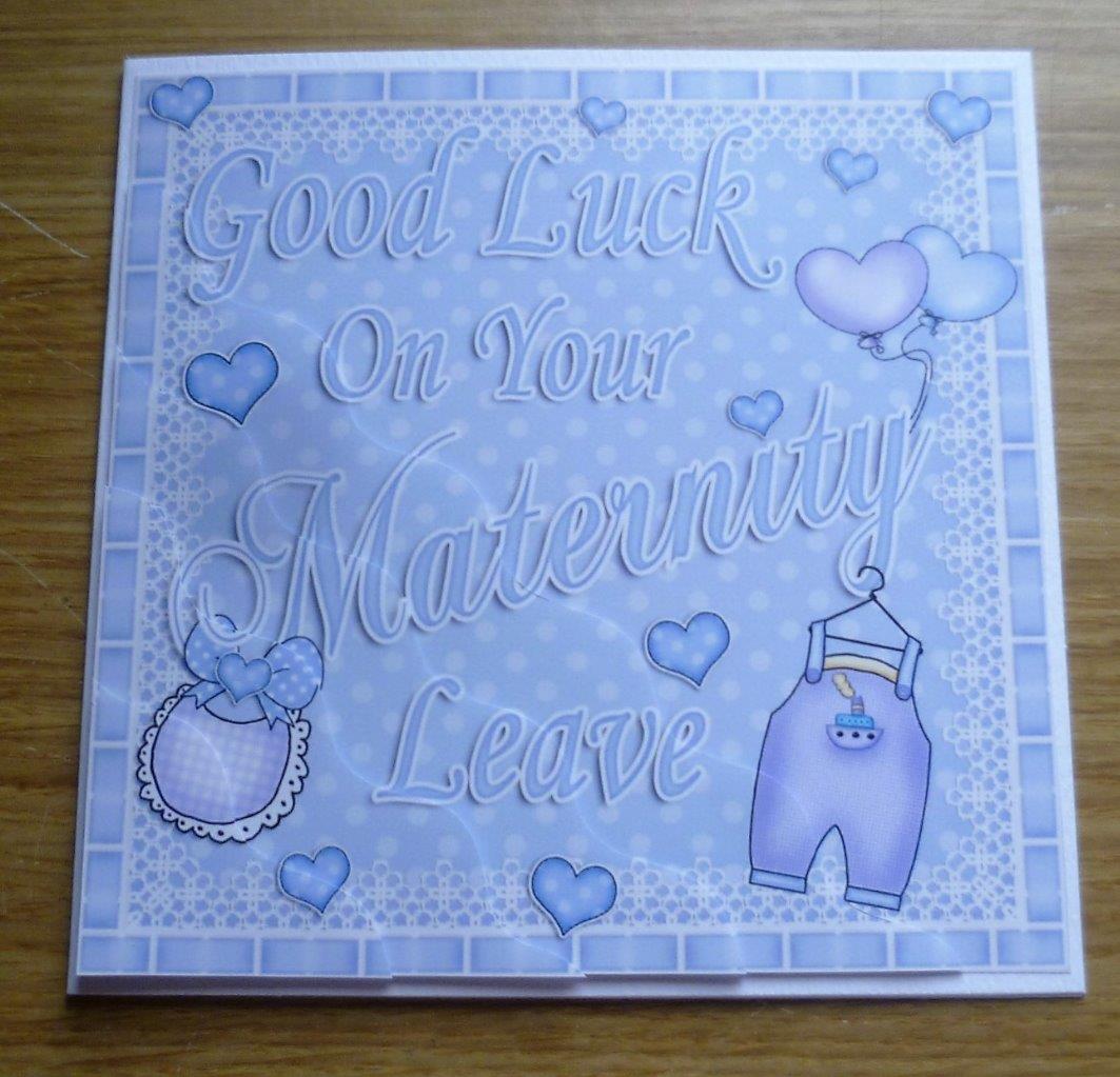 Good Luck Pregnancy Maternity Leave Card boy Girl Or Unisex EBay good-luck-pregnancy-maternity-leave-card-boy-girl-or-unisex-ebay