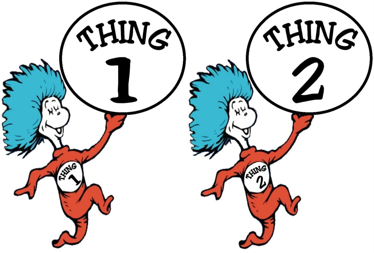 Thing 1 And Thing 2 Iron On Transfer EBay
