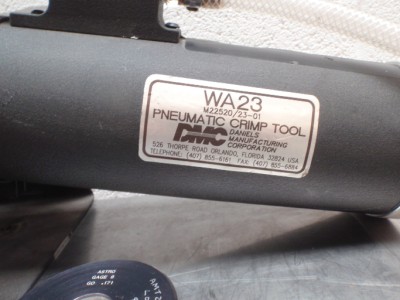 DMC WA23 Pneumatic Indent Crimp Tool Daniels Manufacturing + Dies *VAT INC* | eBay