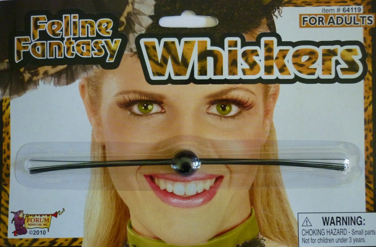 Feline Fantasy Black Cat Whiskers Costume New Ebay