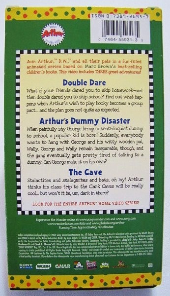 ARTHUR'S DOUBLE DARE VHS VIDEO | eBay