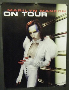 MARILYN MANSON TOUR PROMO POSTER MECHANICAL ANIMALS 1998
