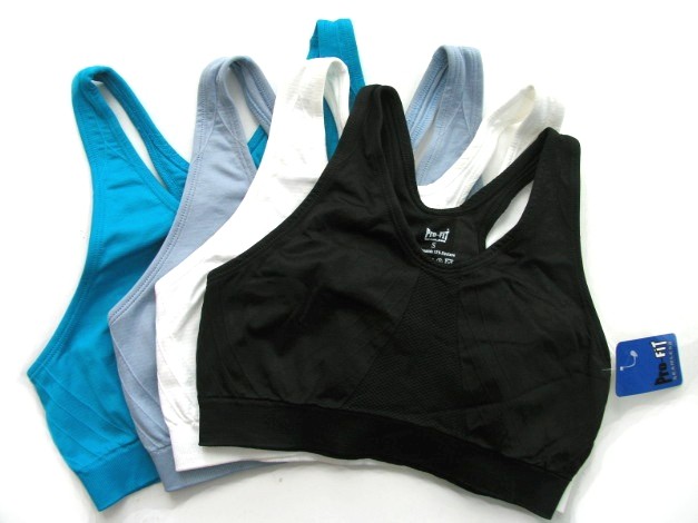 Pro Fit Seamless Racerback Sports Bra Crop Top S M L Xl Ebay