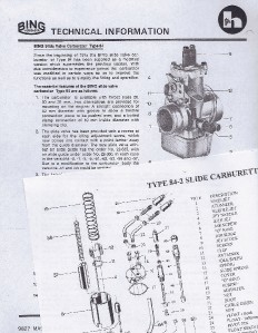 1974-1982 Bing Type 54-2 & 84 carburetor parts list and tuning 7 pages ...