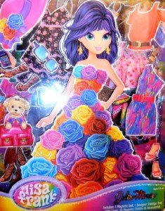 38PC LISA FRANK DRESS & PLAY FASHION FRIENDS MAGNETIC PAPER DOLL JOLIE ...