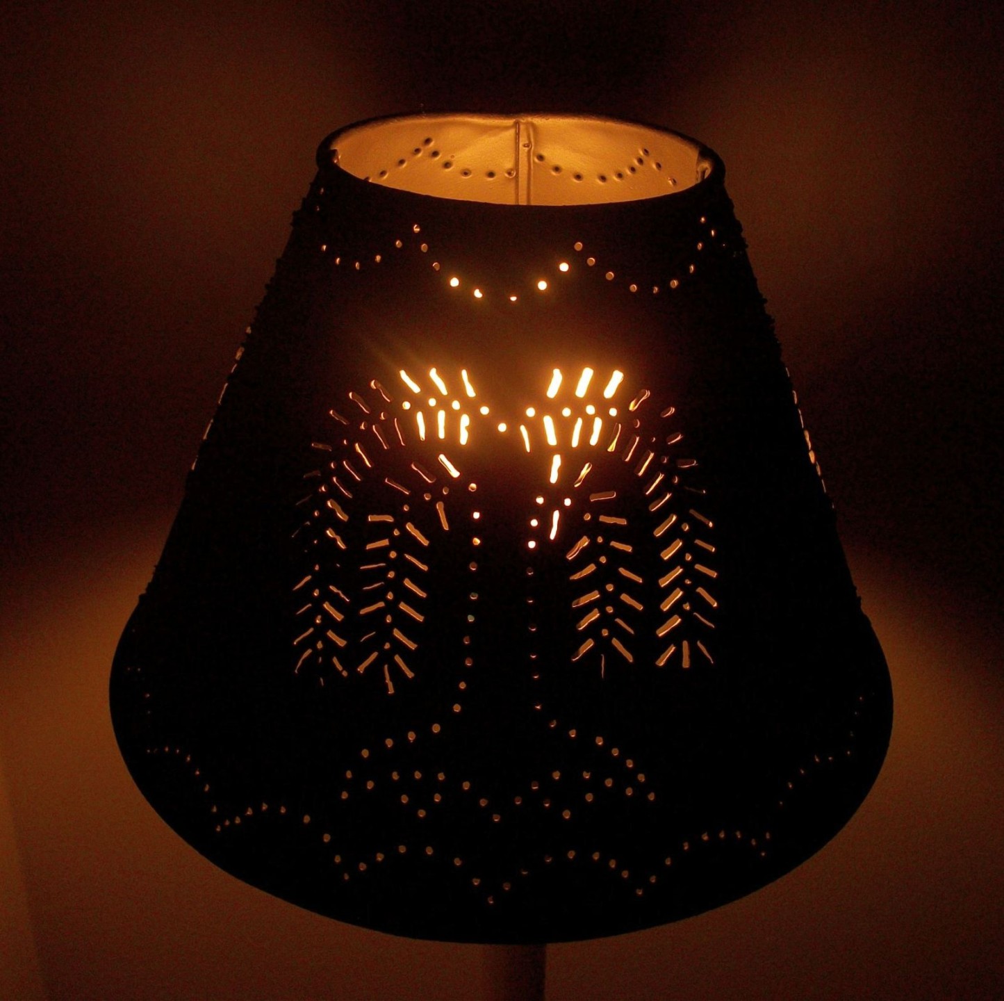 Primitive Tin Lamp Shades