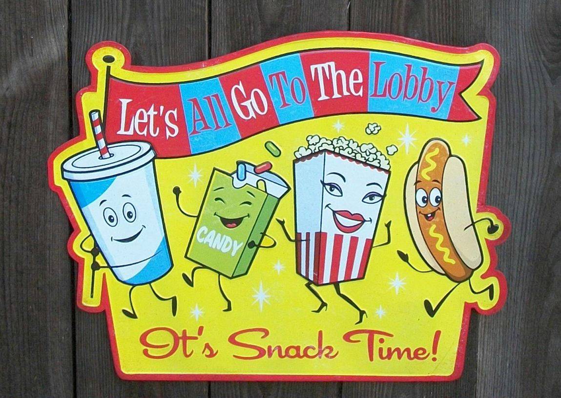 3 Vtg Retro Style Drive In/Movie Theater Intermission Concession Snack ...