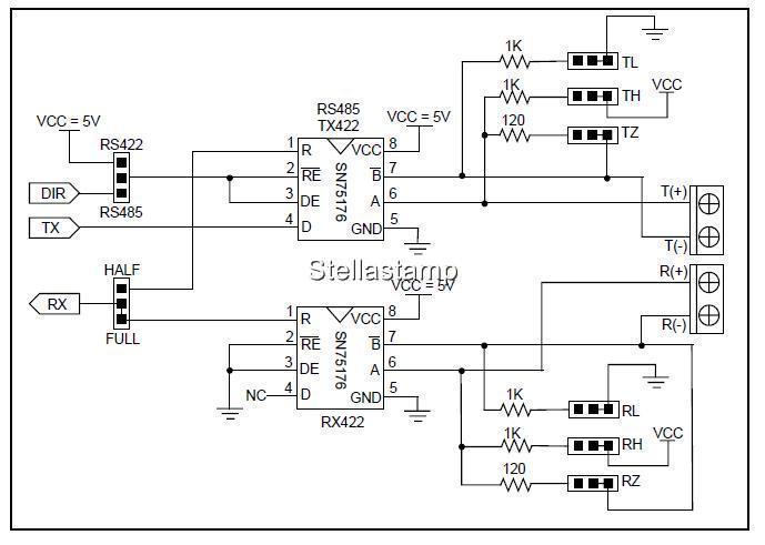 INBOARD - UART(TTL) to RS422 / RS485 LINE DRIVER SN75176B | eBay