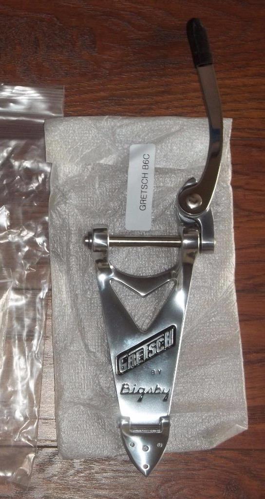 Bigsby® Gretsch B6C Tremolo Vibrato Tailpiece~Chrome~USA~0060138100~Brand New 717669225742 | eBay