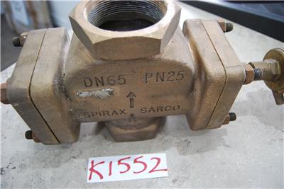 SPIRAX SARCO BRONZE NS K09 DN65 PN25 WITH CC491KM 72MM SCREW STOCK# ...