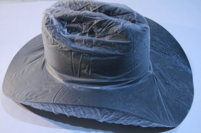 Vinyl HAT RAINCOVER Cowboy Hat Jimmy - Rain Cover Protector Western M&F ...