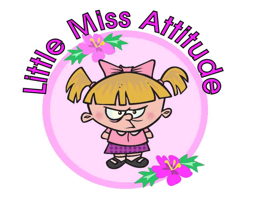 Custom Made T Shirt Little Miss Attitude Girl Cute Stubborn Toddler ...