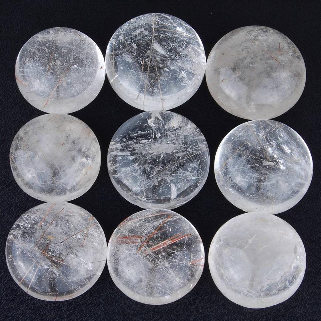 545 Cts/9 Pcs Untreated Rare Xclusive Natural Rutile Quartz Gemstones ...