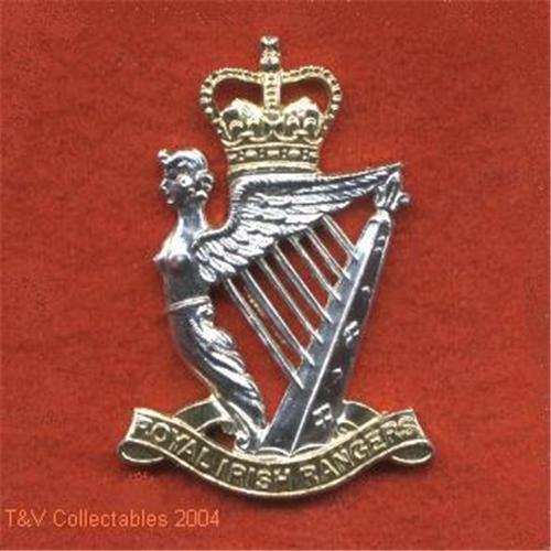 THE ROYAL IRISH RANGERS BERET BADGE