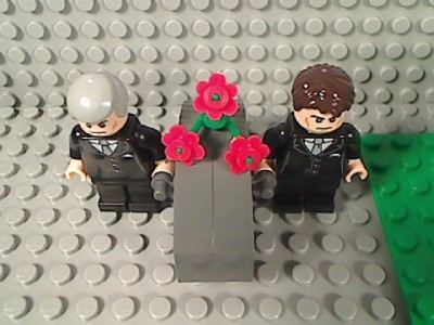 LEGO FUNERAL CASKET PALLBEARERS TENT Grave Cemetery Tree Tomb Coffin ...