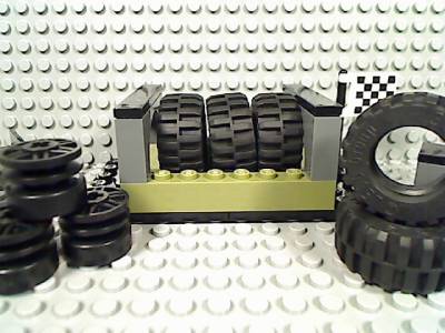 LEGO TIRE STORE Balancing Mounting Machine Rim Wheel Shop Rack City ...