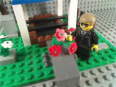 LEGO FUNERAL CASKET WIDOWER TENT Grave Cemetery Tombstone Tree Dirt ...