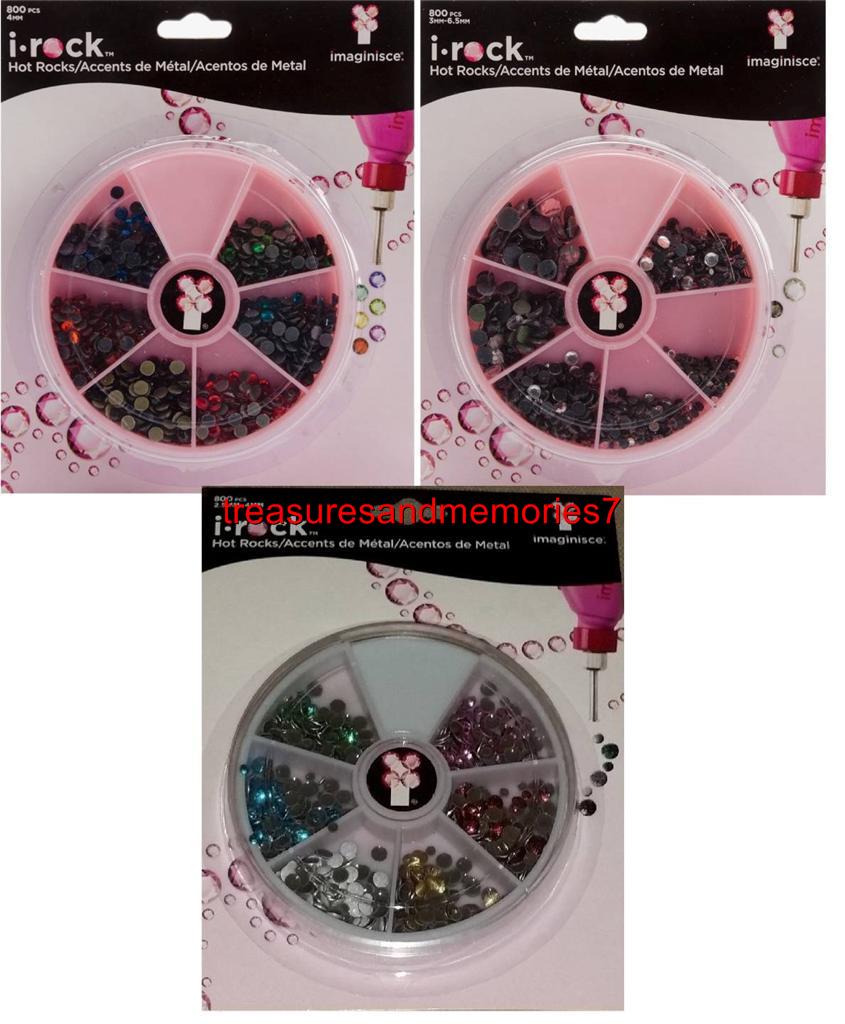 i-rock HOT ROCKS by imaginisce 800 pieces YOU CHOOSE SIZE Glitz and ...