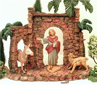 KMART TRIM A HOME VILLAGE TOWN GATE NATIVITY FOR USE w/4"- 5"FONTANINI ...