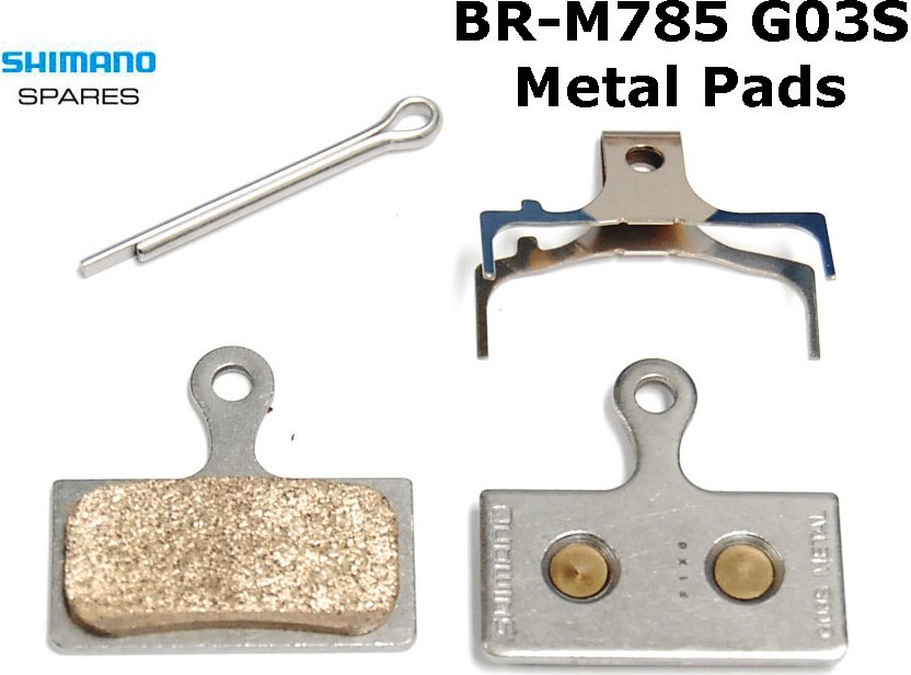 Shimano MTB Disc Brake Pads G03S Steel XTR XT SLX ALFINE BR-M985 M785 ...