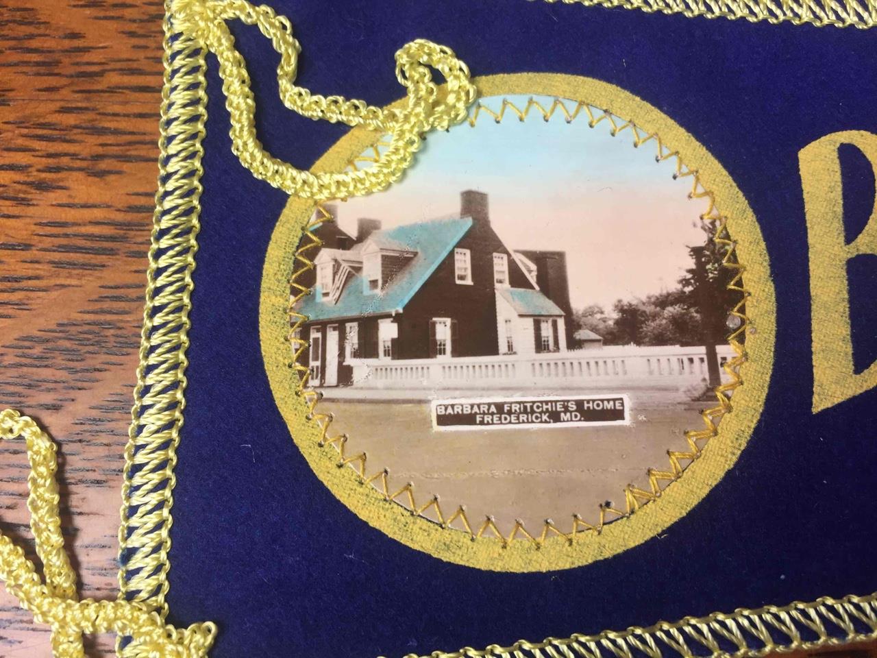 Vintage Small Felt Pennant Barbara Fritchie House Frederick MD Original ...