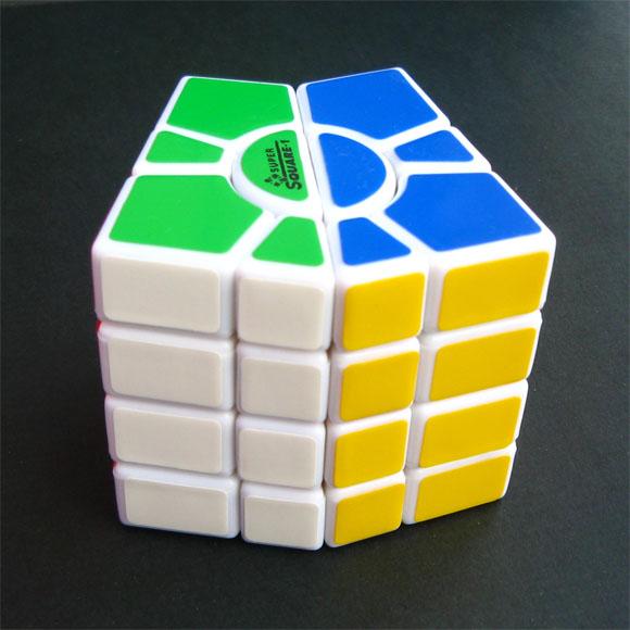 SUPER SQUARE ONE 1 CUBE Rubik 4 Layer Puzzle 4x4 White