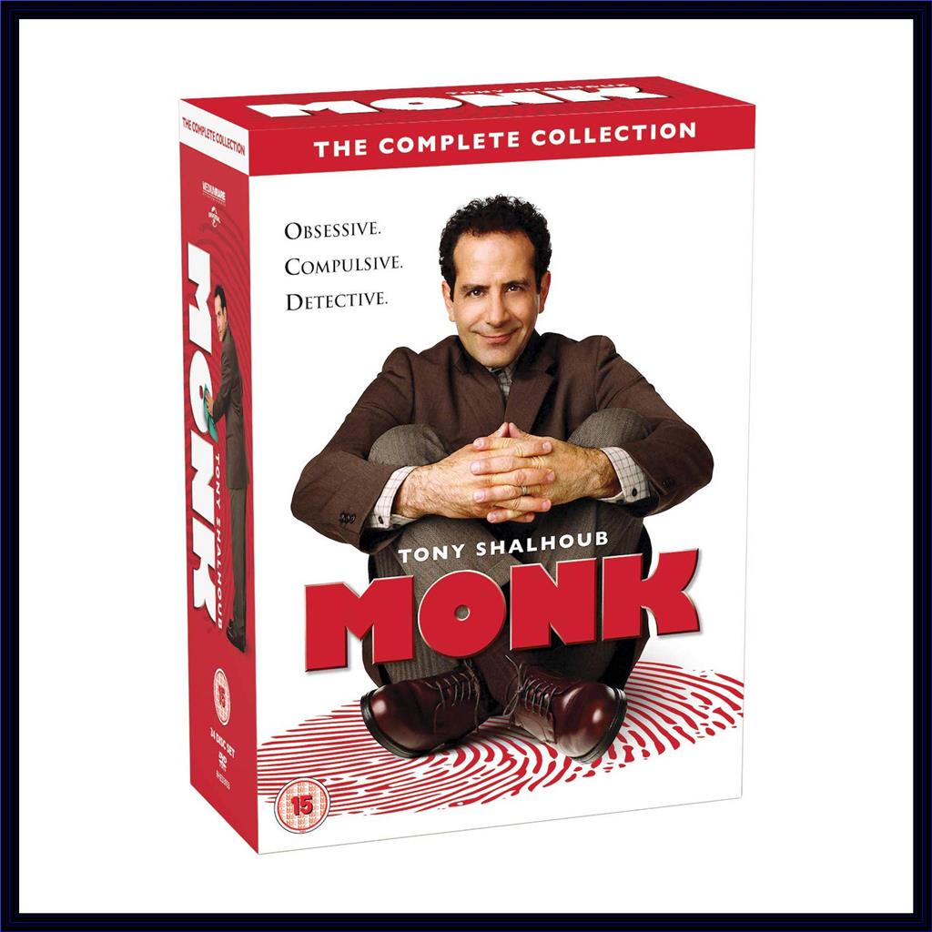 MONK - COMPLETE COLLECTION - SEASONS 1 2 3 4 5 6 7 & 8 **BRAND NEW DVD ...