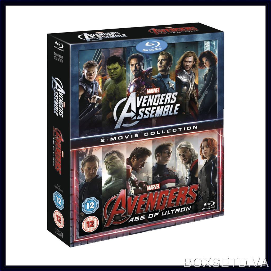 AVENGERS -2 MOVIE COLLECTION - AGE OF ULTRON & ASSEMBLE **BRAND NEW BLU ...