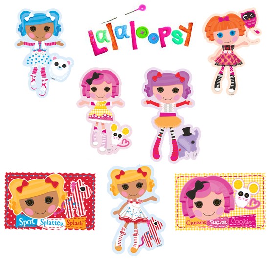 32 Large Lalaloopsy Stickers - Party Favors Prizes Rewards