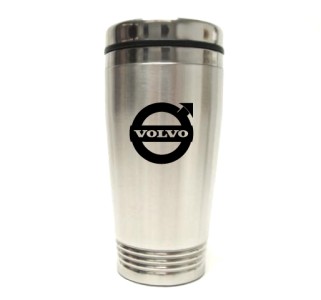 VOLVO LOGO TUMBLER COFFEE CUP TRAVEL MUG 16OZ NEW! | eBay