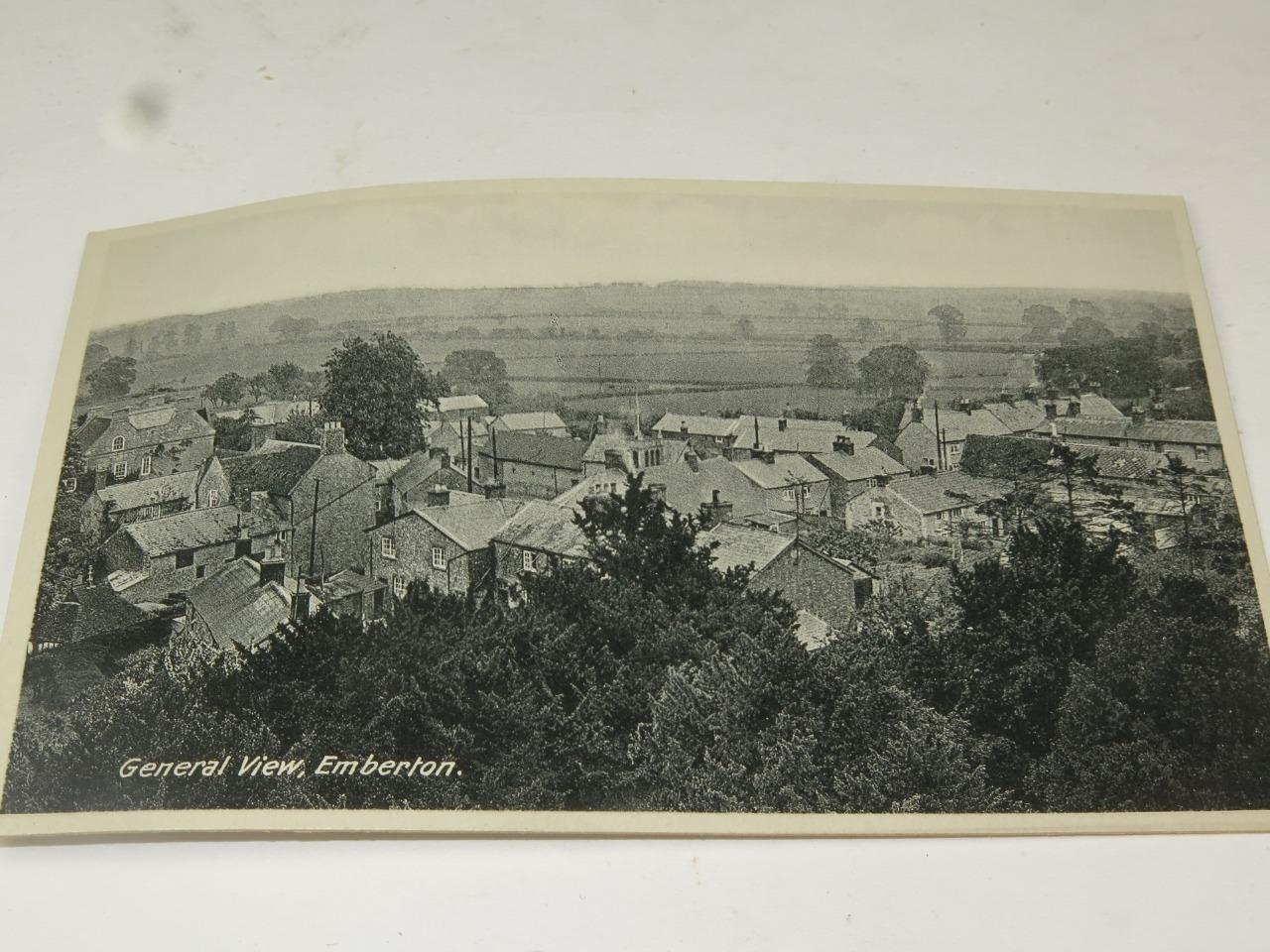VINTAGE REAL PHOTO POSTCARD Emberton Buckinghamshire 1930s UNUSED ...