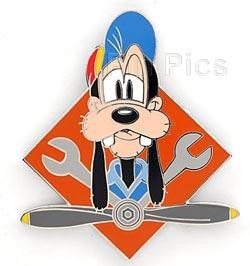 GOOFY TOOLS Airplane MECHANIC 2004 LE 500 RARE Disney Auctions PIN MINT ...