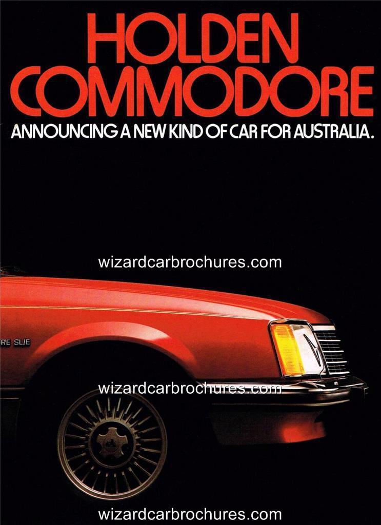 1978 Holden VB Commodore SL E A3 Poster AD Sales Brochure Advertisement ...