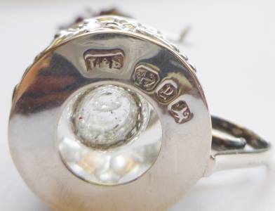 Antique 19THC RED Devil Silver Snuff Laudanum Opium Cayenne Bottle ...