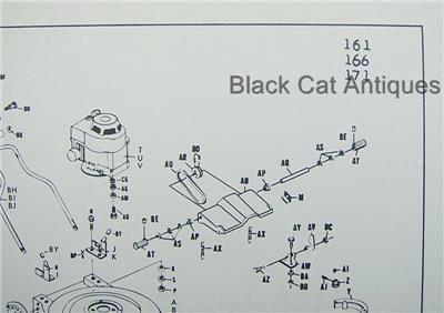 1970 Gilson Rotary Push Mower Illustr. Parts List Models 161, 166, 171 ...