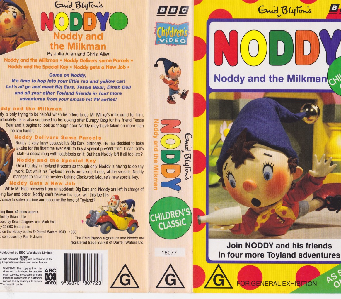 NODDY~AND THE MILKMAN VHS PAL VIDEO~ A RARE FIND | eBay