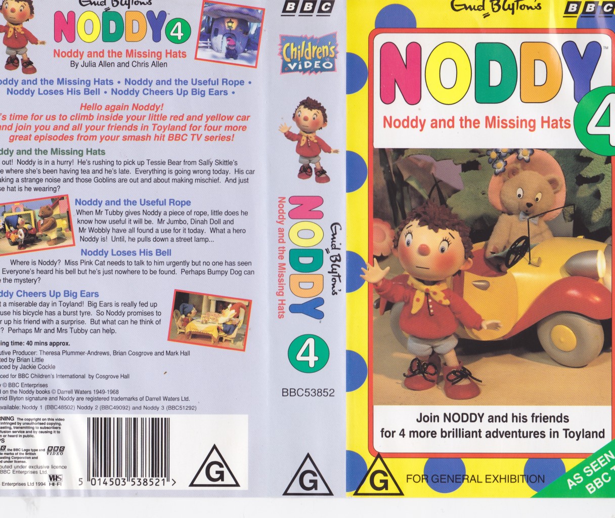 NODDY AND THE MISSING HATS VHS PAL VIDEO~ A RARE FIND | eBay
