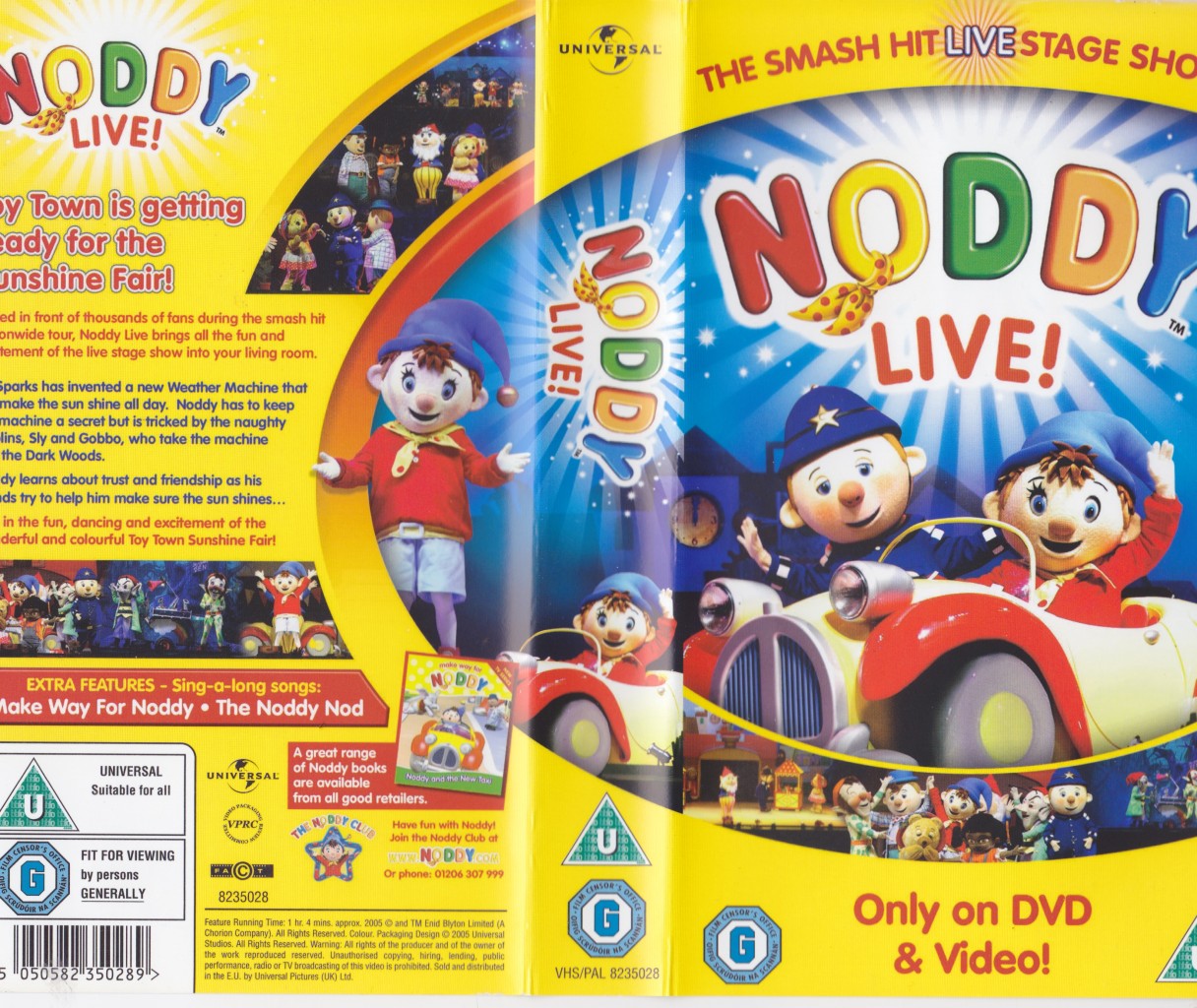 NODDY LIVE VIDEO~ VIDEO VHS PAL VIDEO~ A RARE FIND | eBay