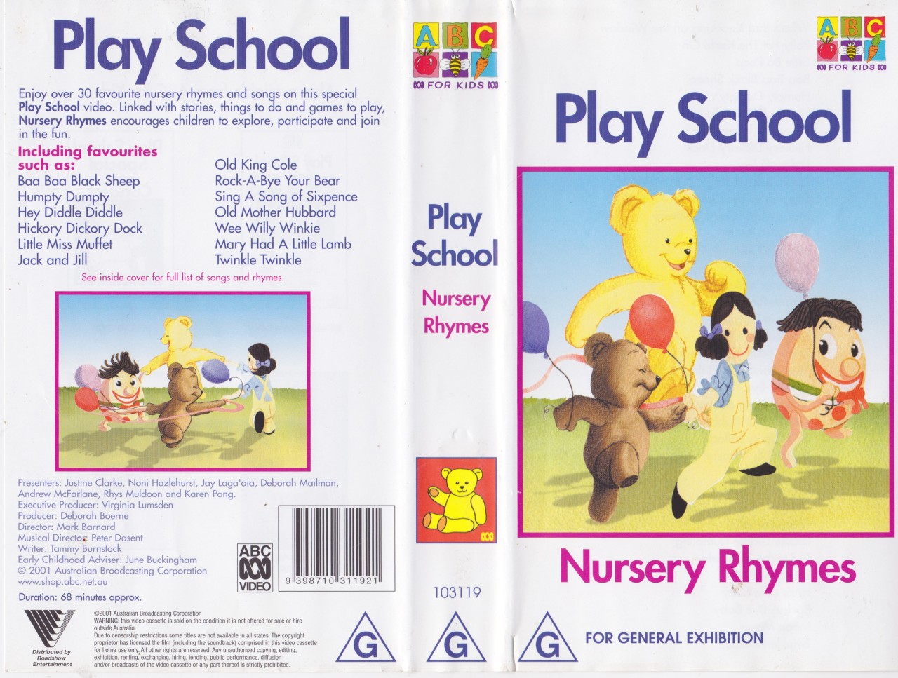 PLAY SCHOOL ~NURSERY RHYMES ~ABC VHS PAL VIDEO~A RARE FIND | eBay