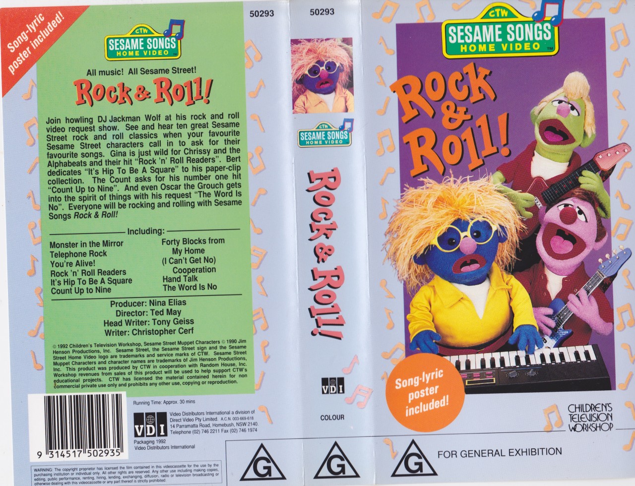 SESAME STREET ROCK AND ROLL~ VIDEO PAL VHS | eBay