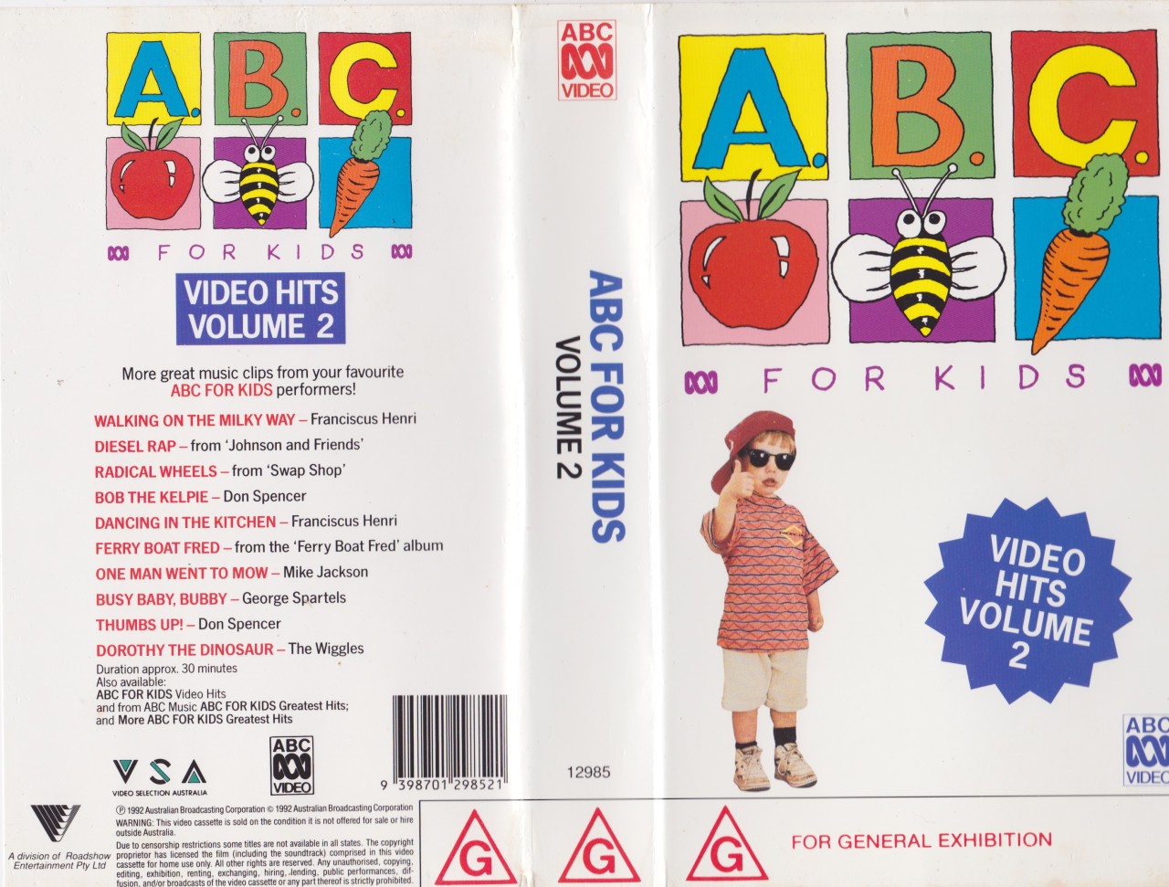 ABC FOR KIDS VIDEO HITS 2~VHS PAL VIDEO~ A RARE FIND | eBay