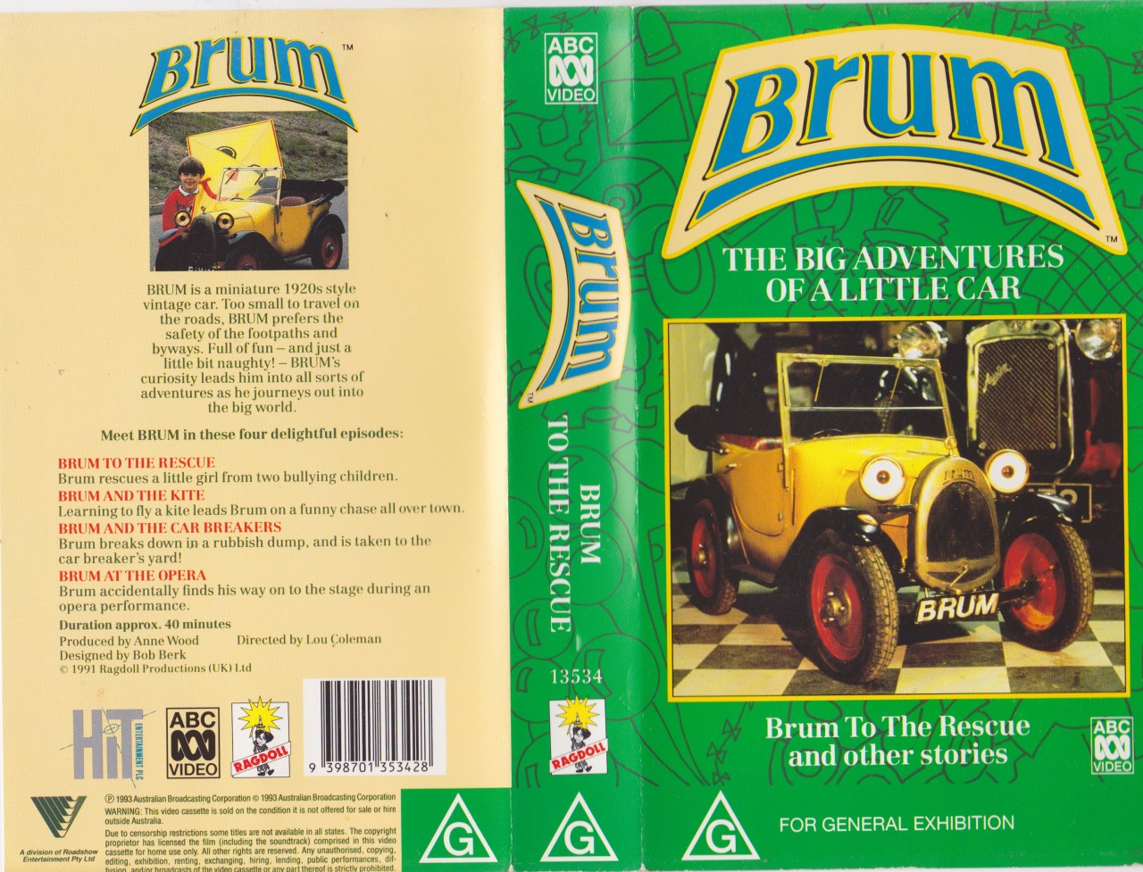 BRUM TO THE RESCUE VHS VIDEO PAL~ A RARE FIND~ | eBay