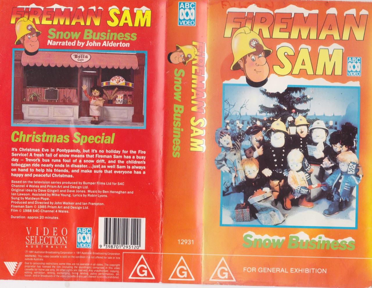 FIREMAN SAM SNOW BUSINESS VHS VIDEO PAL ~A RARE FIND~ | eBay