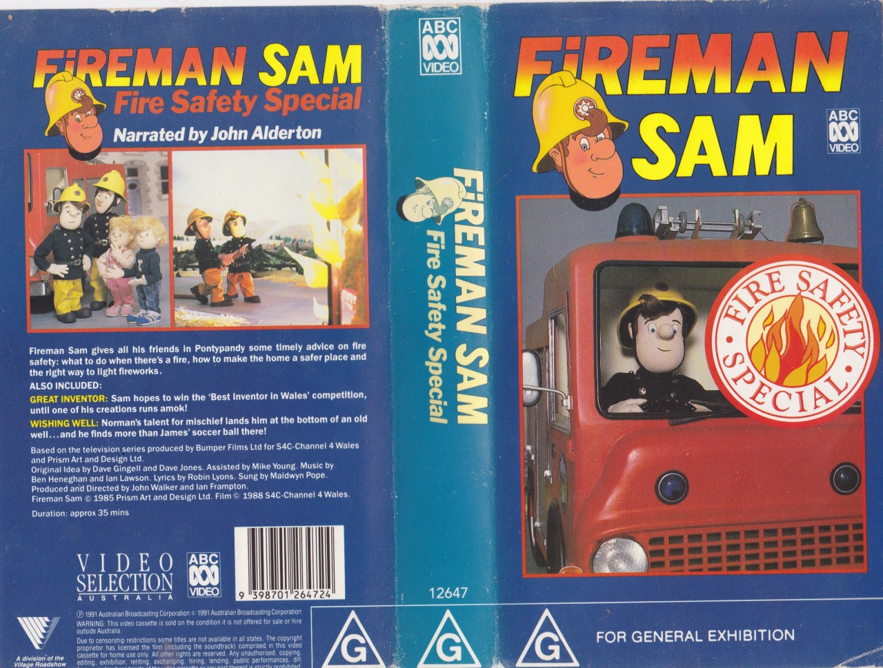 FIREMAN SAM FIRE SAFETY SPECIAL VHS PAL VIDEO~ A RARE FIND | eBay