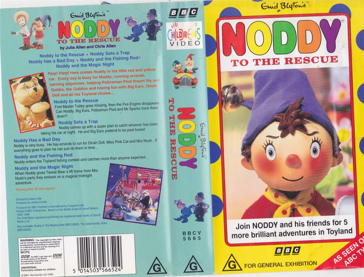 NODDY TO THE RESCUE VHS VIDEO PAL~ A RARE FIND | eBay