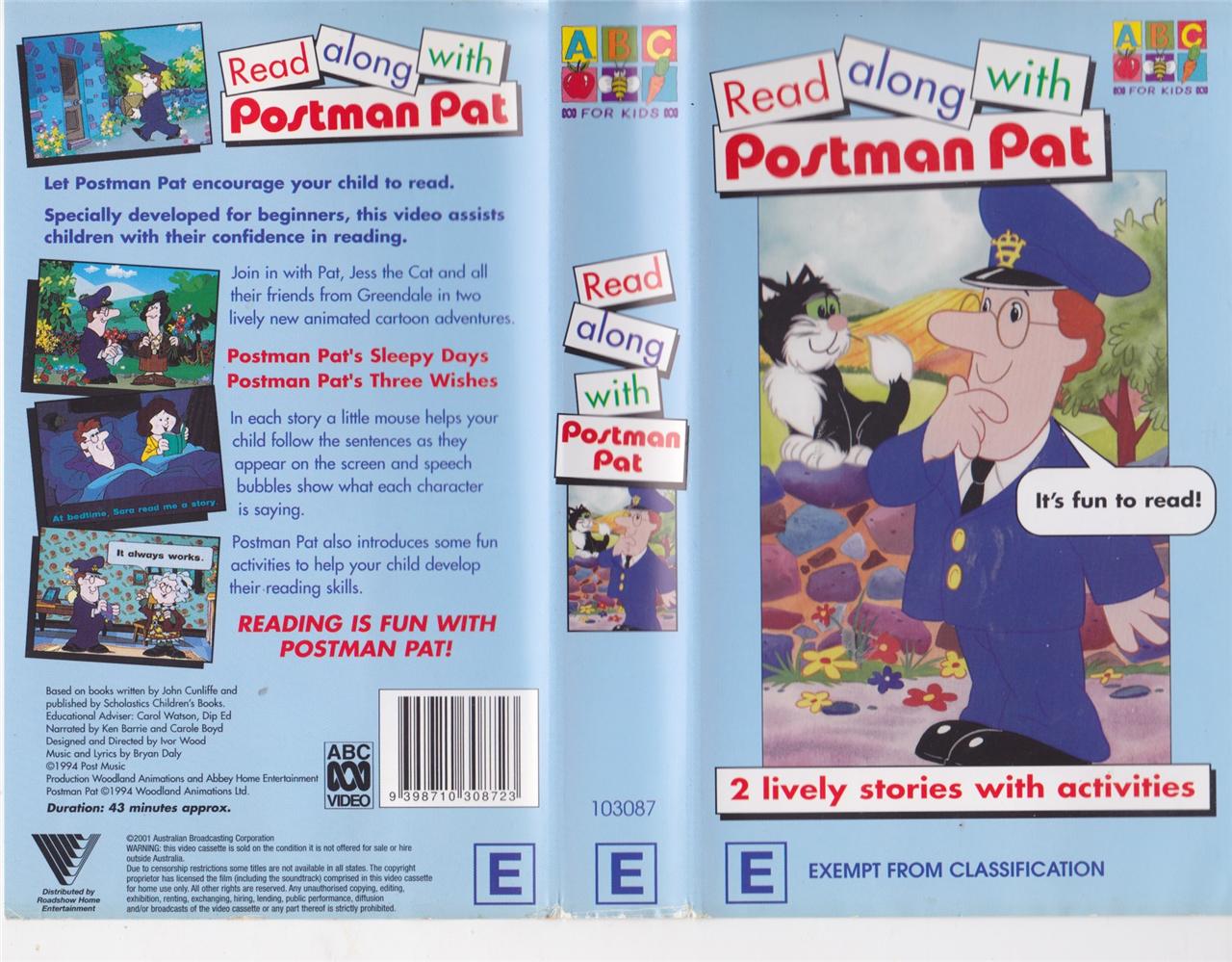 POSTMAN PAT READ ALONG WITH POSTMAN PAT VHS PAL VIDEO RARE | eBay