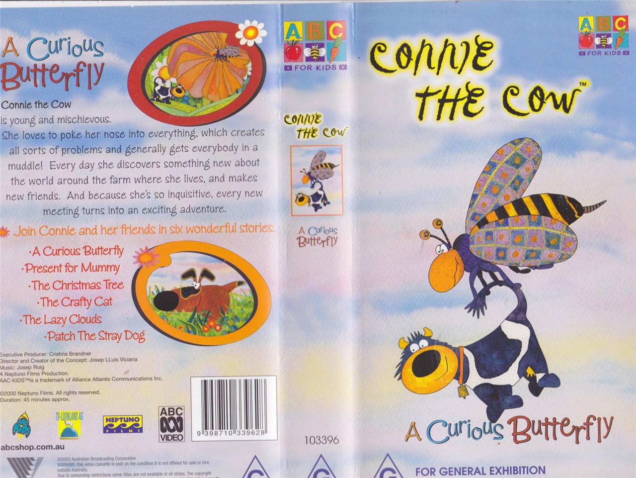 ABC CONNIE THE COW A CURIOUS BUTTERFLY ABC PAL VHS A RARE FIND~ | eBay