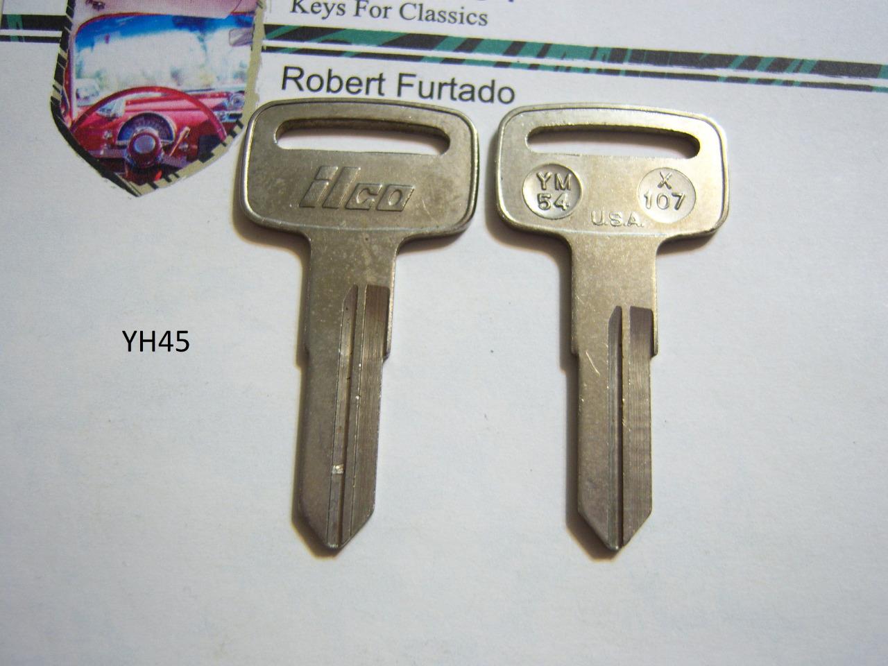 Key Blank for Vintage Yamaha Motorcycle (YH44-45-46-47) see pics & code ...