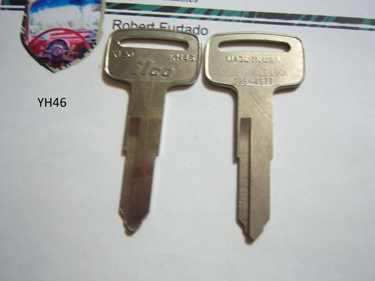 Key Blank for Vintage Yamaha Motorcycle (YH44-45-46-47) see pics & code ...