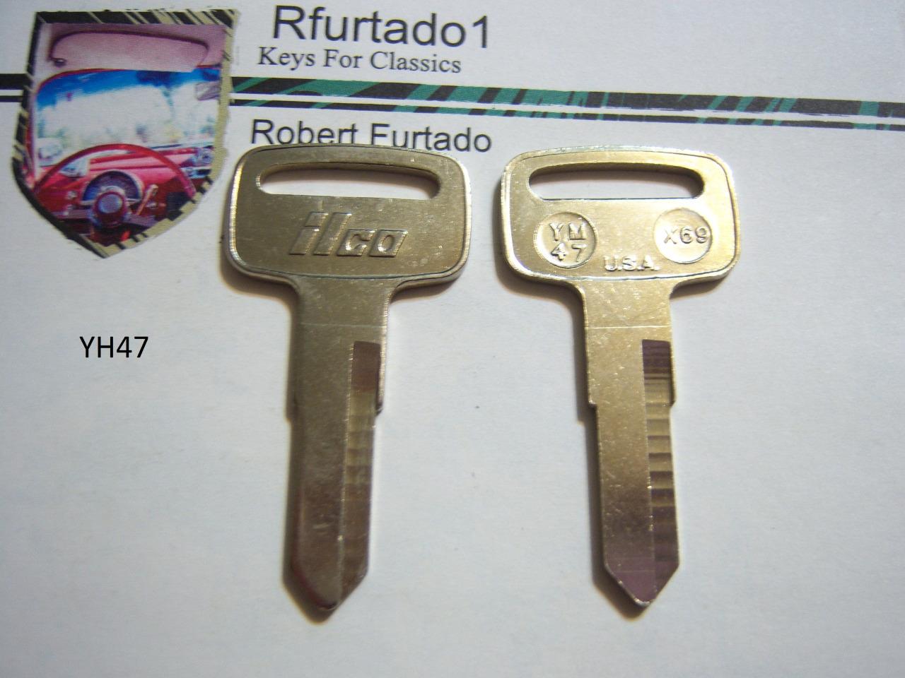 Key Blank for Vintage Yamaha Motorcycle (YH44-45-46-47) see pics & code ...